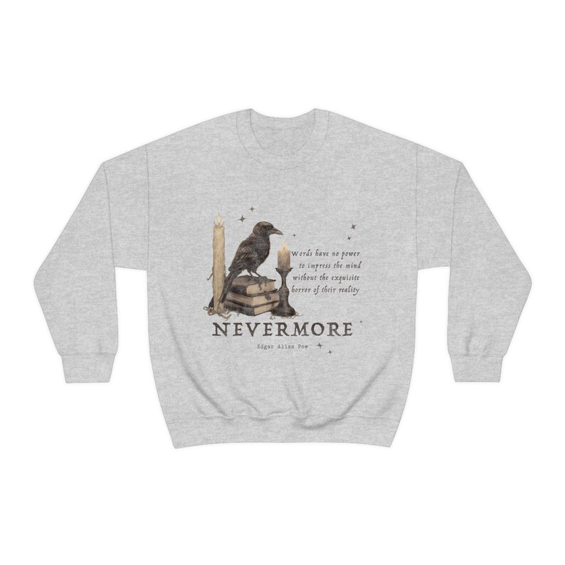 Edgar Allan Poe Poe Sweatshirt Raven Sweater Dark Academia - Etsy