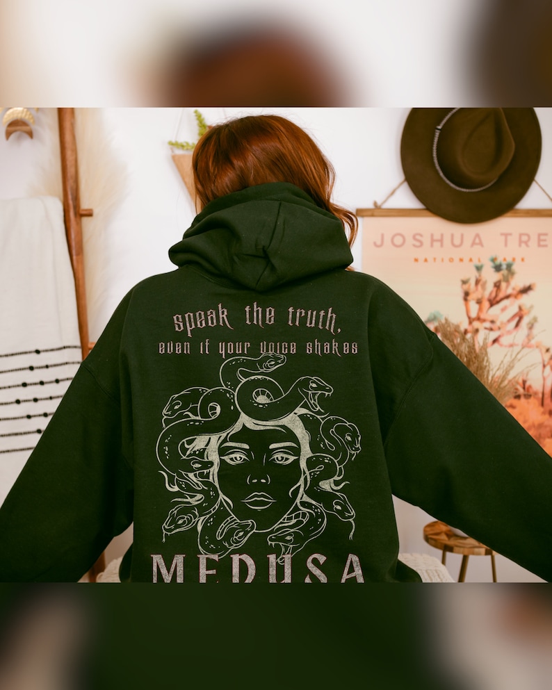 Medusa Hoodie Snake Hoodie Medusa Snake Sweater Greek Mythology Greek ...