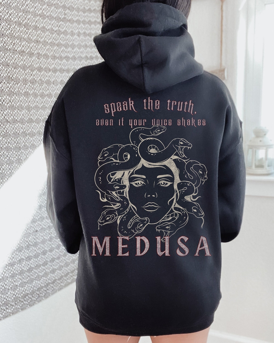 Medusa Hoodie Snake Hoodie Medusa Snake Sweater Greek Mythology Greek ...