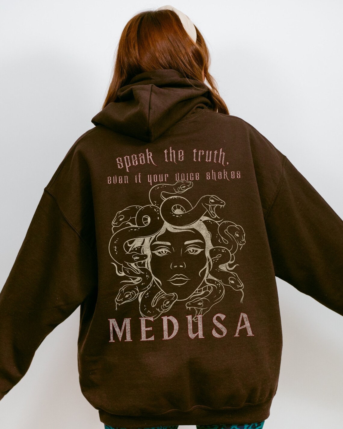 Medusa Hoodie Snake Hoodie Medusa Snake Sweater Greek Mythology Greek ...
