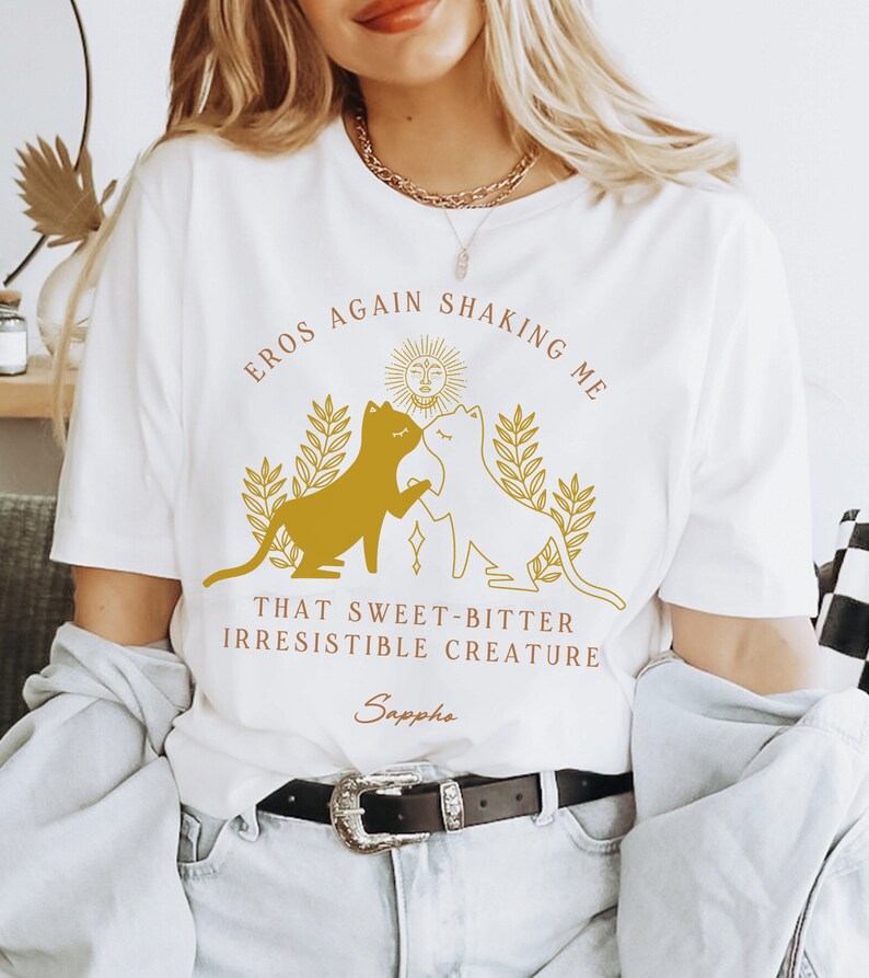 Camisa de poeta Safo Ropa sáfica Camisa sáfica Regalos sáficos Camisa ...