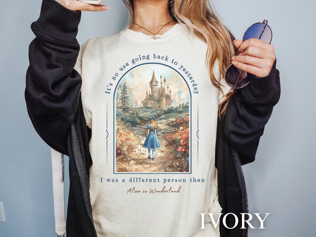 Vintage Alice Alice in Wonderland Shirt Book Shirt Bookish Things Alice ...