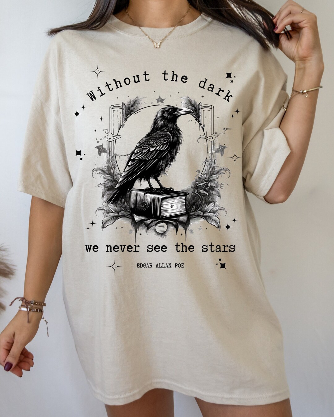 Edgar Allan Poe Cuervo Camisa Poeta Camisa Academia Oscura Camisa ...