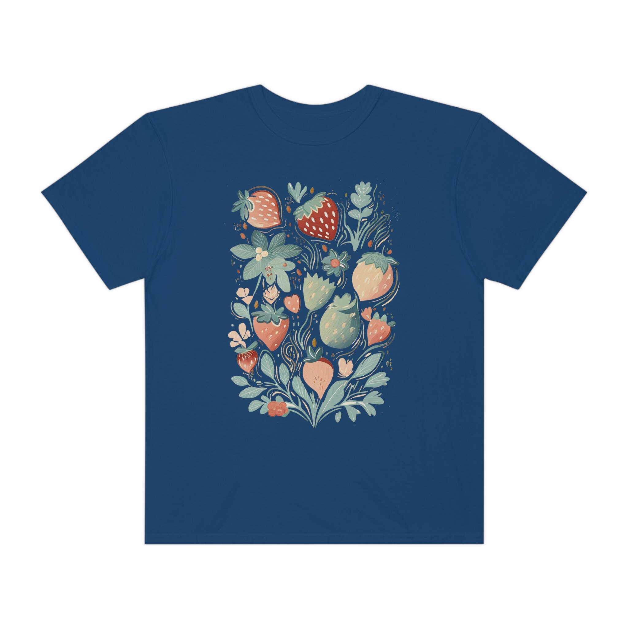 Camisa de fresa Camisa de fruta Camiseta de fresa Estampado de fresa ...