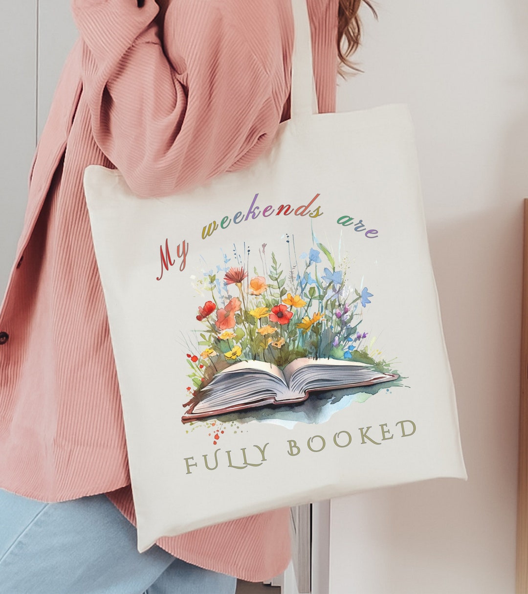 Bookish Tote Bag Literary Tote Bag Bookish Tote Reading Tote Bag Poet ...