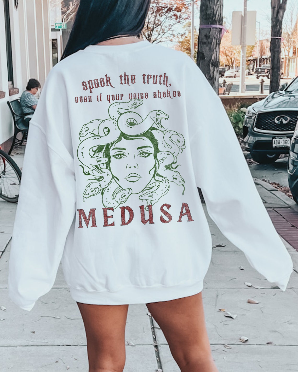 Medusa Snake Sweater Greek Mythology Greek Apparel Medusa Shirt Greek ...