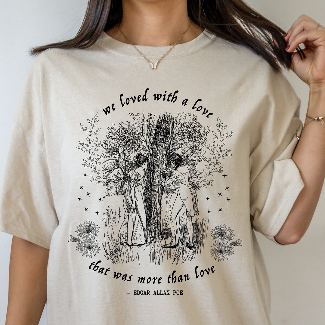 Edgar Allan Poe Poet Shirt Librarian Shirt Edgar Allen Poe - Etsy