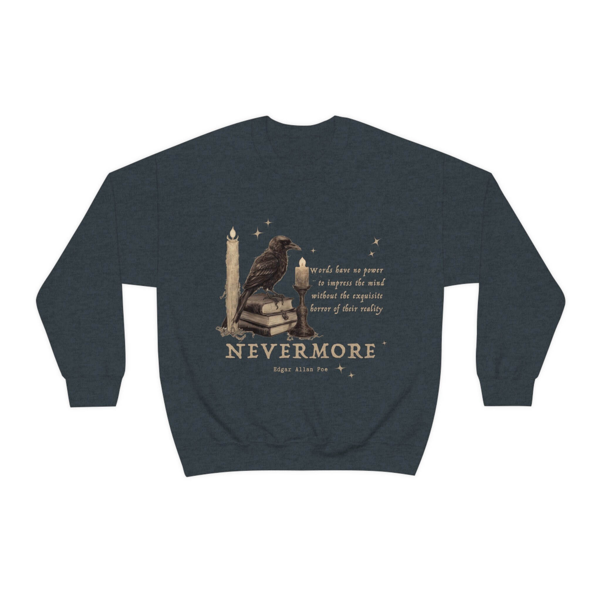 Edgar Allan Poe Poe Sweatshirt Raven Sweater Dark Academia - Etsy
