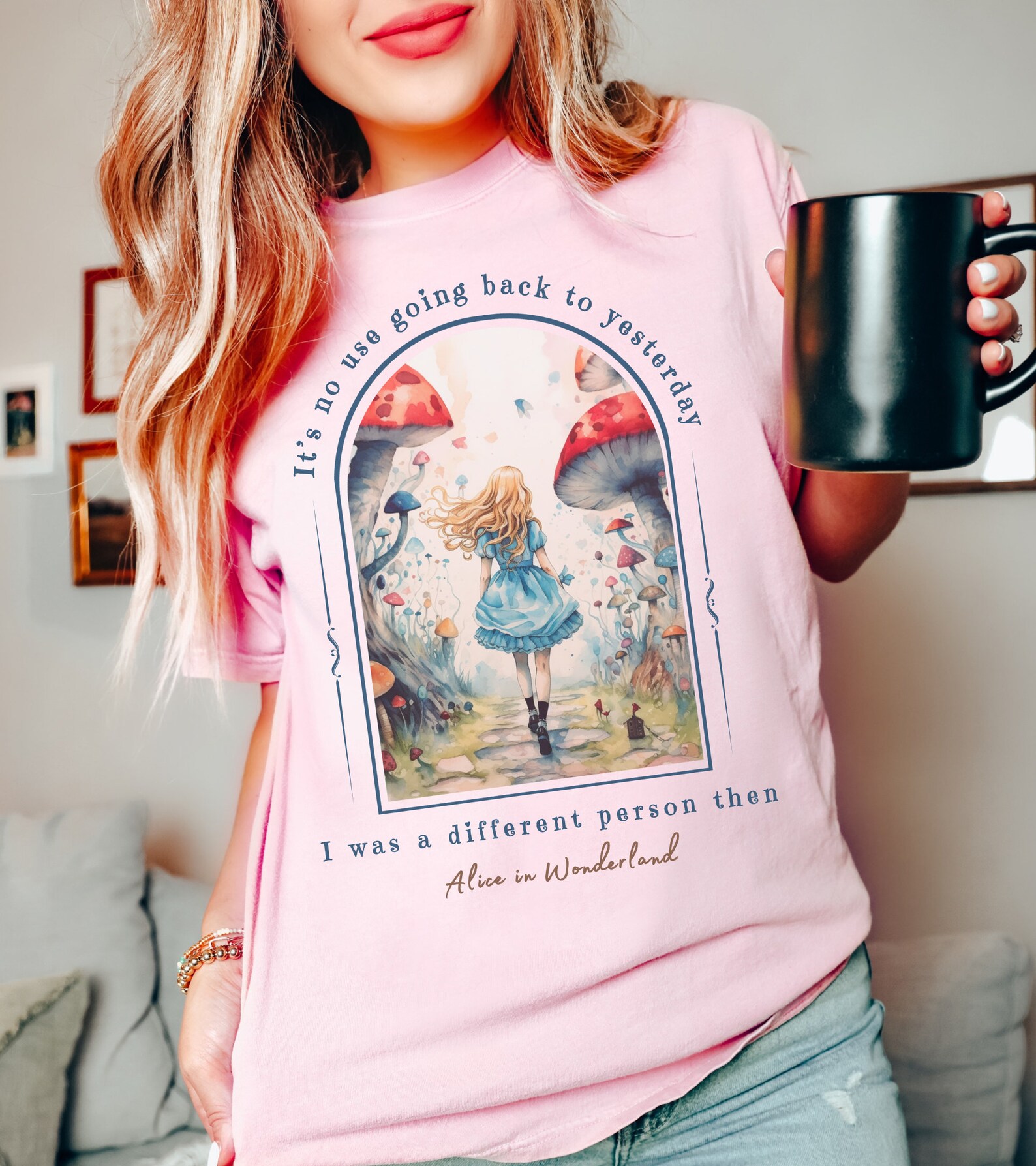 Vintage Alice Alice in Wonderland Shirt Book Shirt Bookish Things Alice ...