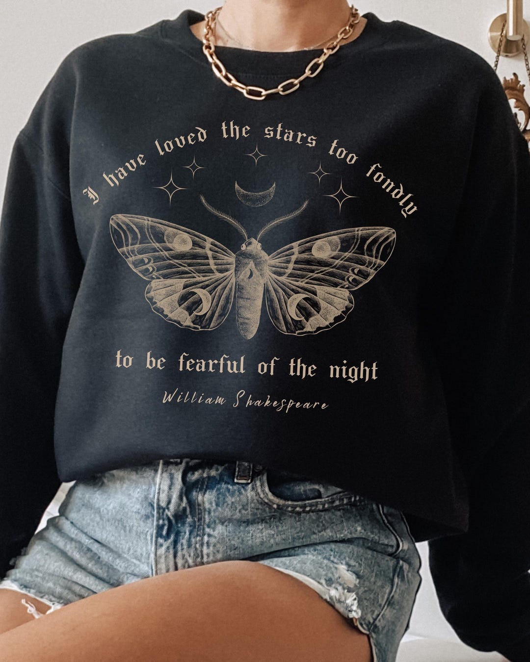Shakespeare Moth Sweater Moths Shirt Luna Moth Insect Sweatshirt ...