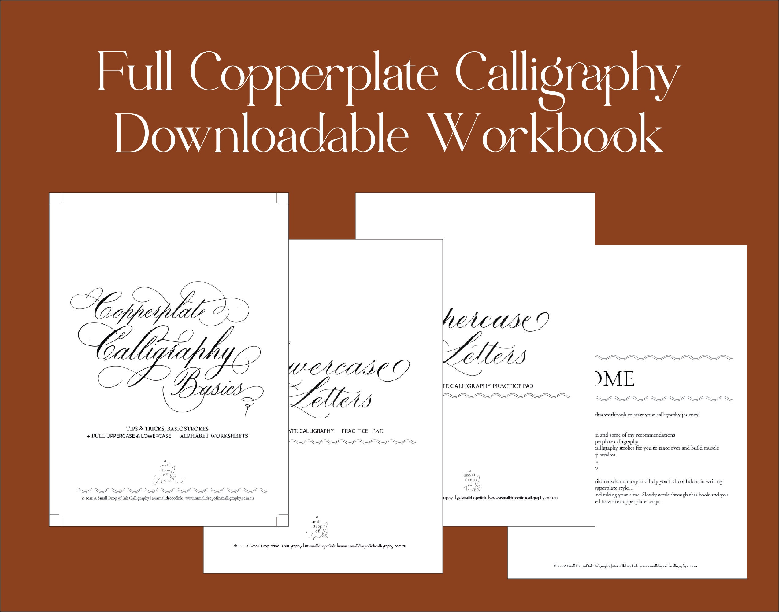 Alfabeto Carattere Copperplate