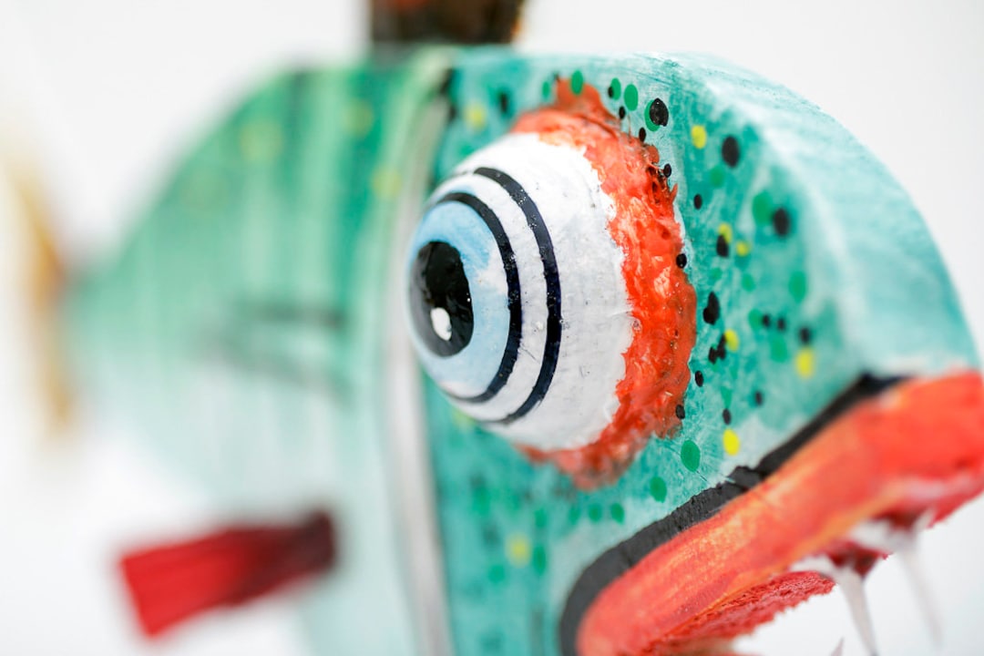 Hand-painted Wooden Fish Sculpture – Colorful Nautical Decor, Coastal ...