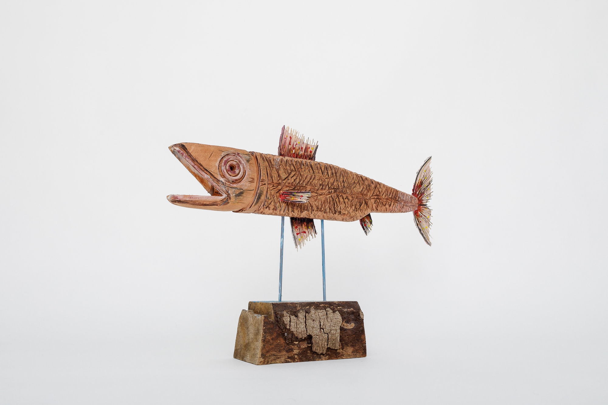 Wood Fish Sculpture, Driftwood Beach Decor, Fish Sculpture as Reclaimed ...