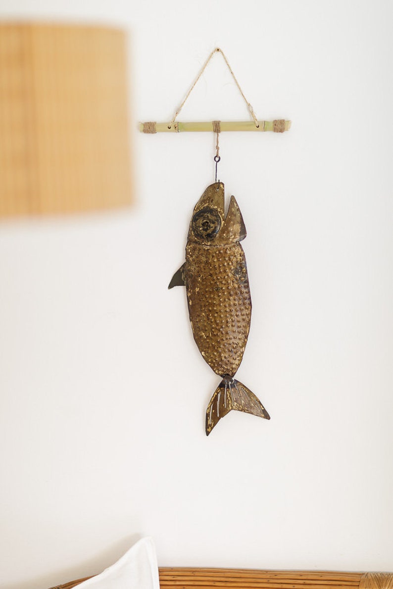 Metal Wall Sculpture, Fish Metal Decor, Unique Housewarming Gift ...