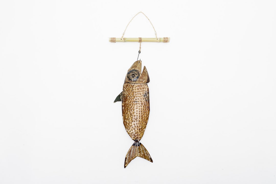 Recycled Metal Fish Wall Art, Handmade Nautical Decor - Etsy