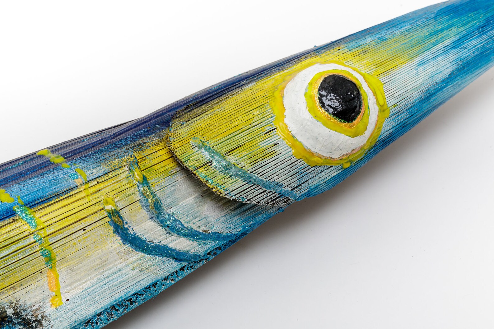 Big Wall Hanging Fish for Beach Houses, Carved Large Woodcut Fish ...
