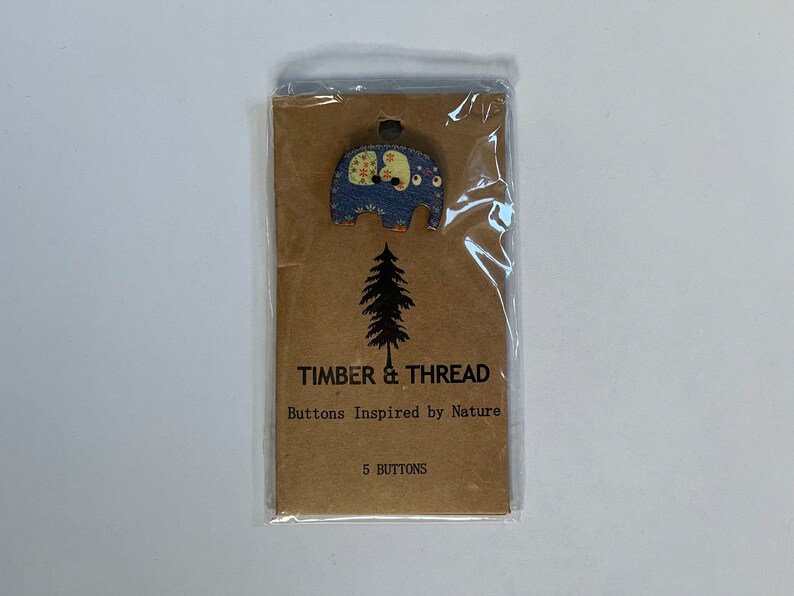 Pack of 5 Buttons | Timber & Thread Buttons Inspired by Nature ...