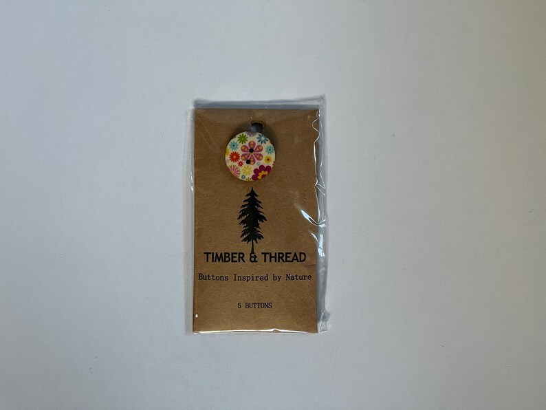 Pack of 5 Buttons Timber & Thread Buttons Inspired by Nature Elephant ...
