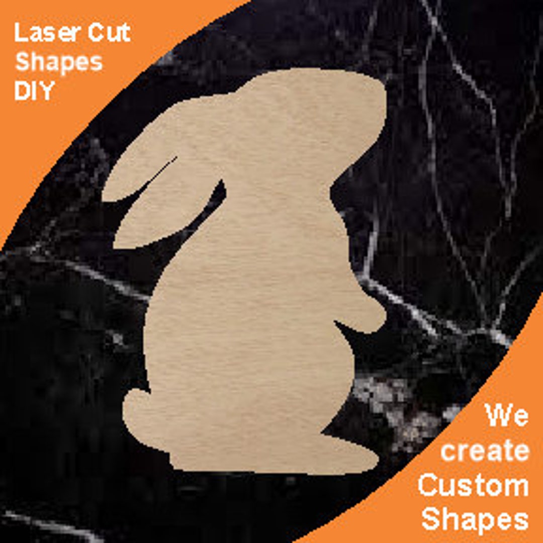 Rabbit Blank, Wood Blank, Paintable Blanks, DIY Blanks, Wood Shapes ...