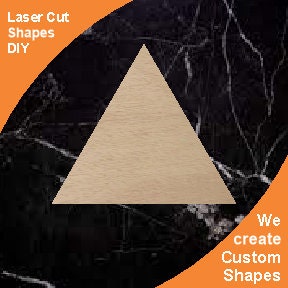 Triangle Blanks, Wood Blanks, Crafting Wood, DIY Wood Blanks, Laser Cut ...