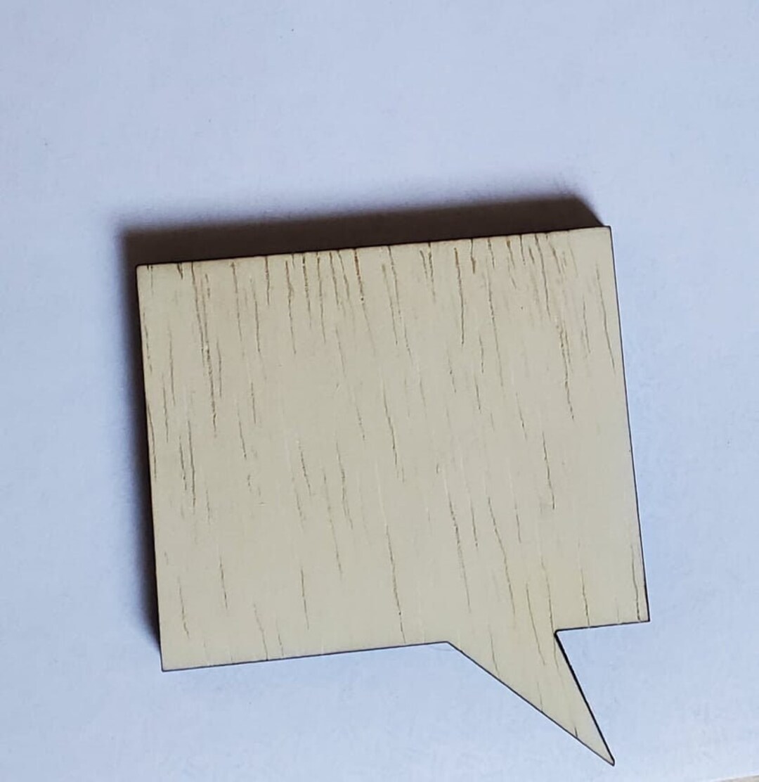 Wood, Message Bubble, Laser Cut Blanks, Craft Wood, DIY - Etsy