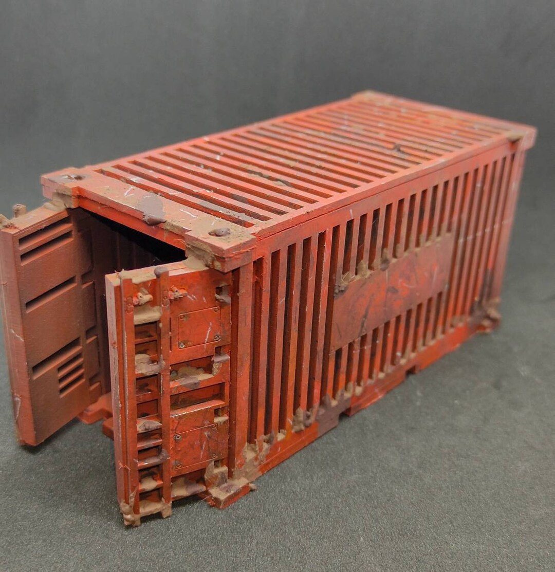 Cargo Container Used Look Miniature Terrain Warhammer Rolepaying ...