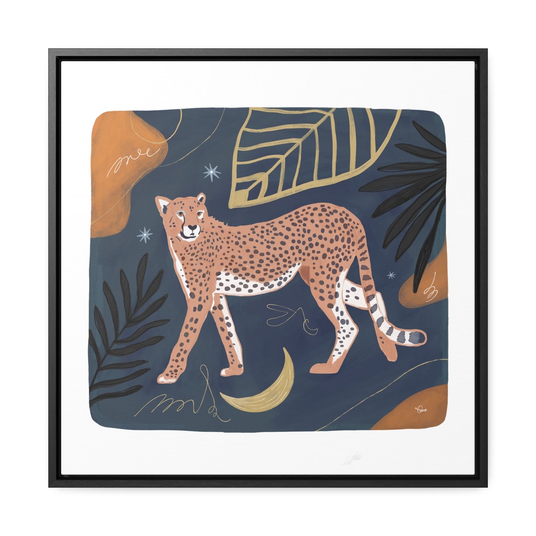 Cheetah Starry Night - Wall Art, Wall Deco, Gallery Canvas Wraps ...