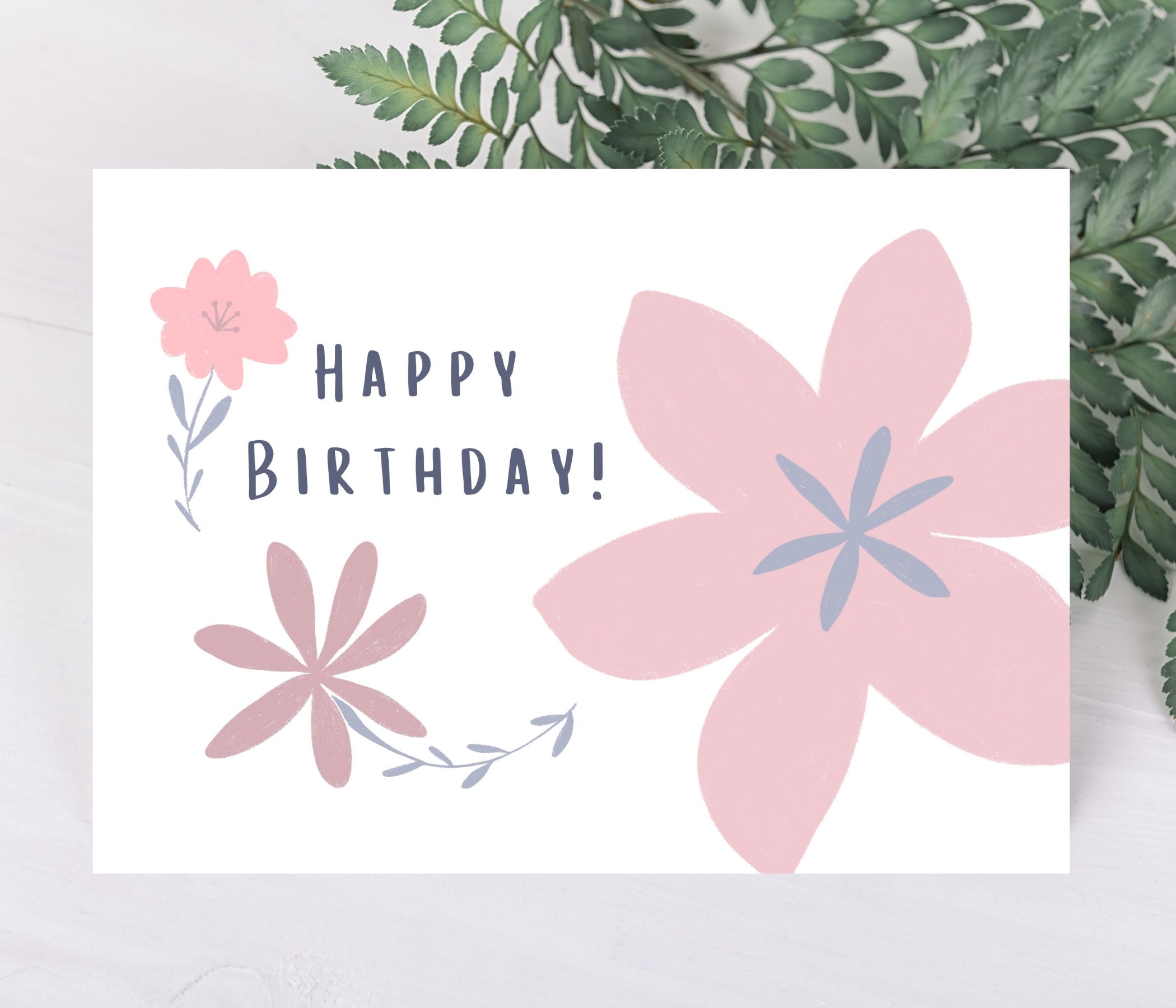 Printable Floral Birthday Card Designs of 3 - Express Your Love and ...