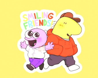 Smiling Friends Stickers Charlie and Pim - Etsy
