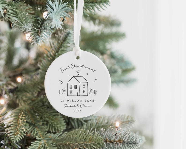 First Christmas in New Home Bauble | 1st Xmas in Our First Home Gift ...