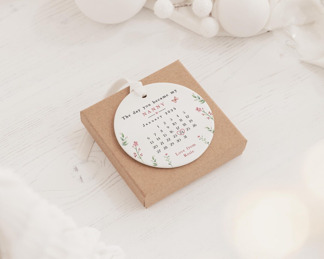 New Nana | Nanny to Be Gift | Personalised the Day You Became My Nanny ...