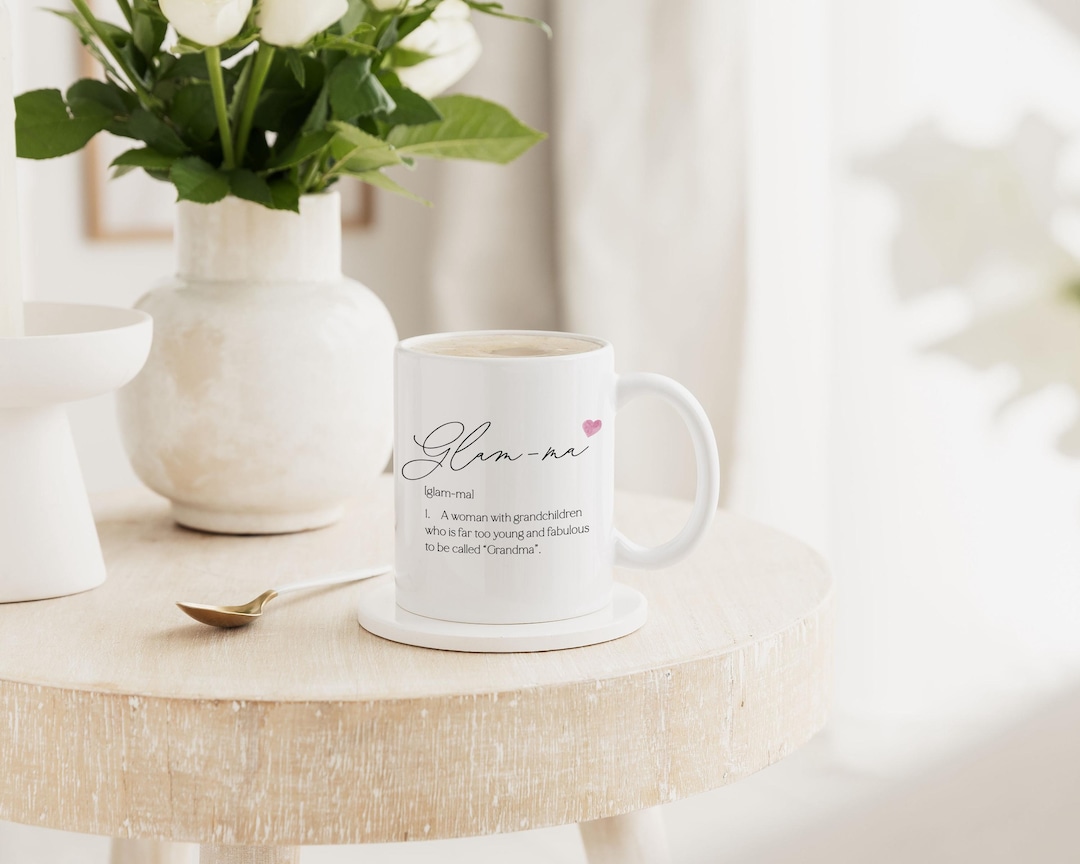 Grandma Gift | Glam-ma Mug & Coaster Set | Mothers Day Gift | Nanny ...