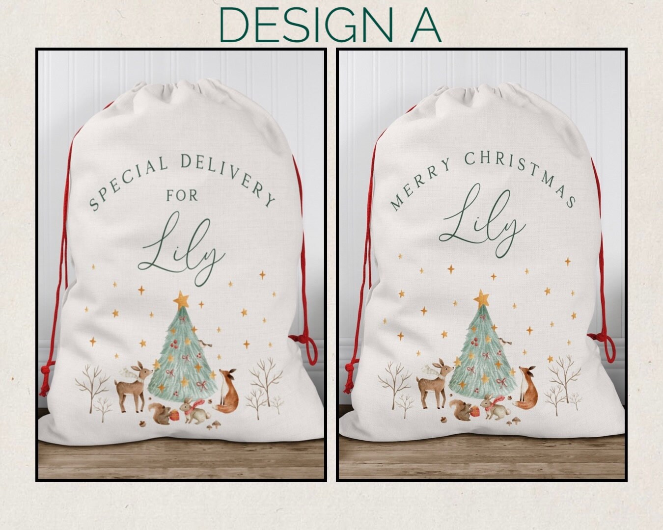 Personalised Santa Sack Christmas Present Sack Baby's - Etsy UK