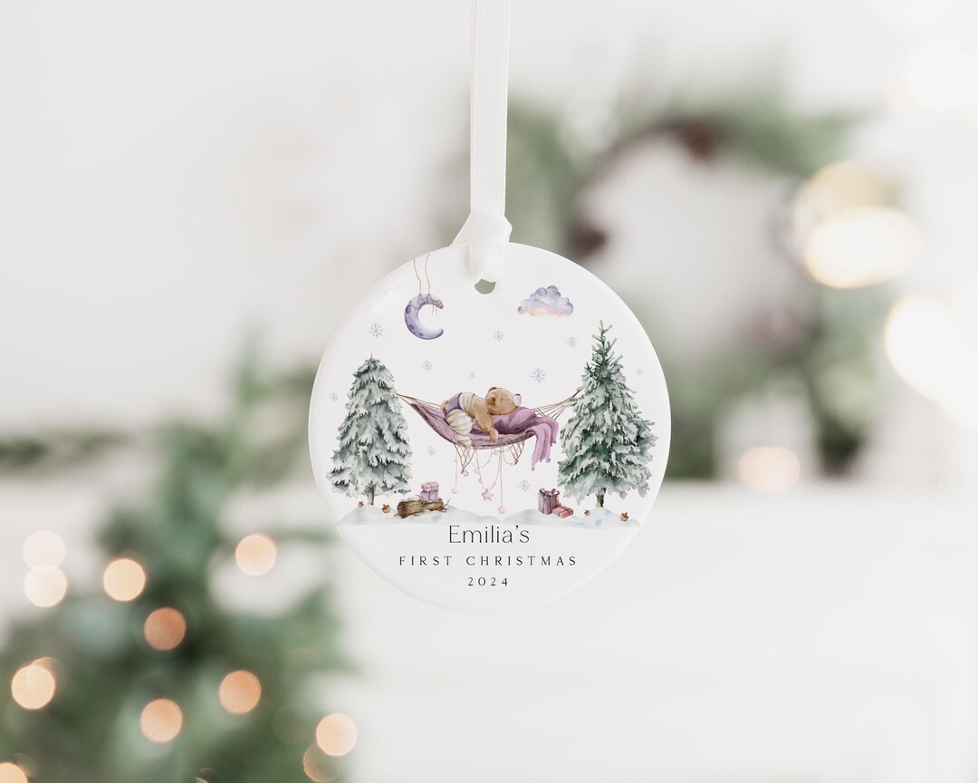 Baby's First Christmas Ornament | Babys First Christmas Tree Decoration ...