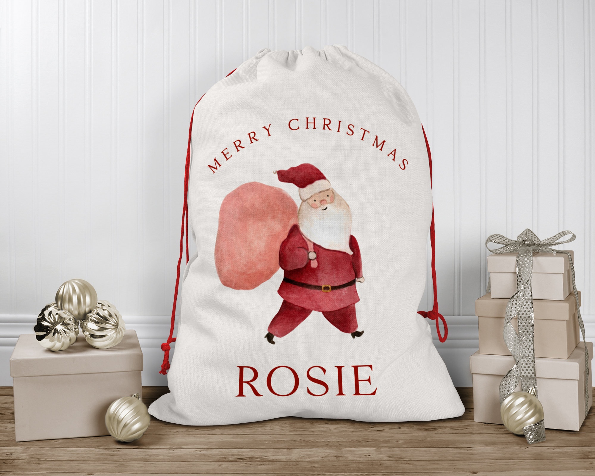 Personalised Santa Sack Christmas Present Sack Baby's - Etsy UK