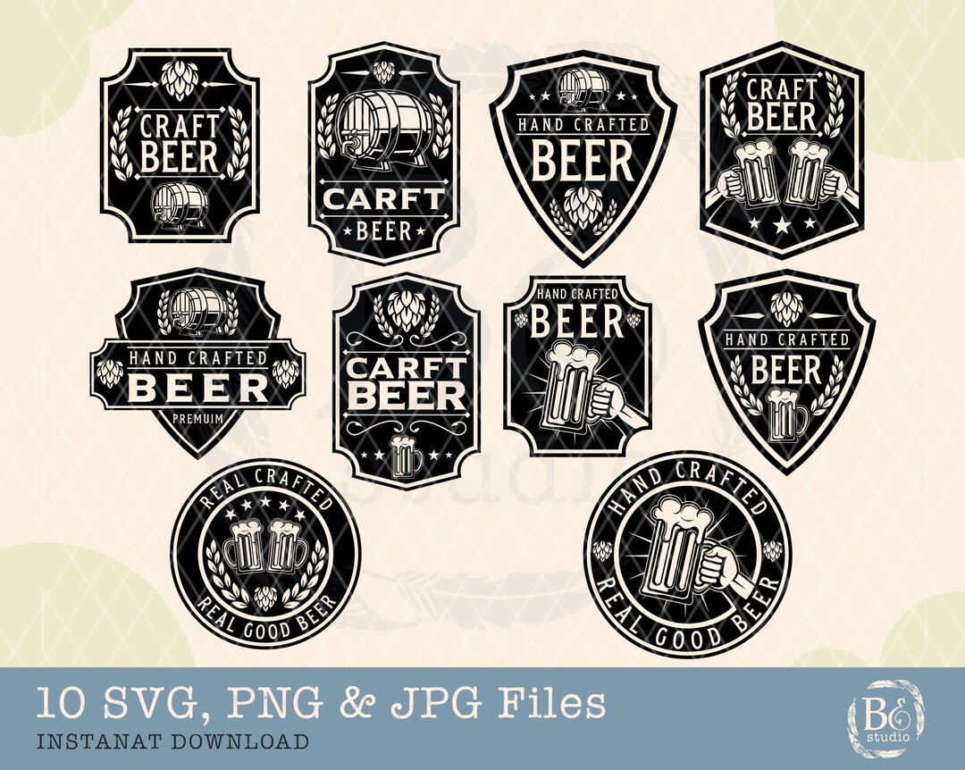 Craft Beer Svg Bundle, Brewery Svg, Beer Barrel Svg, Barrel Svg ...