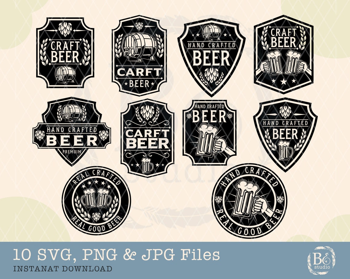 Craft Beer SVG Bundle, Brauerei svg, Bier Fass svg, Fass svg, Alkohol ...