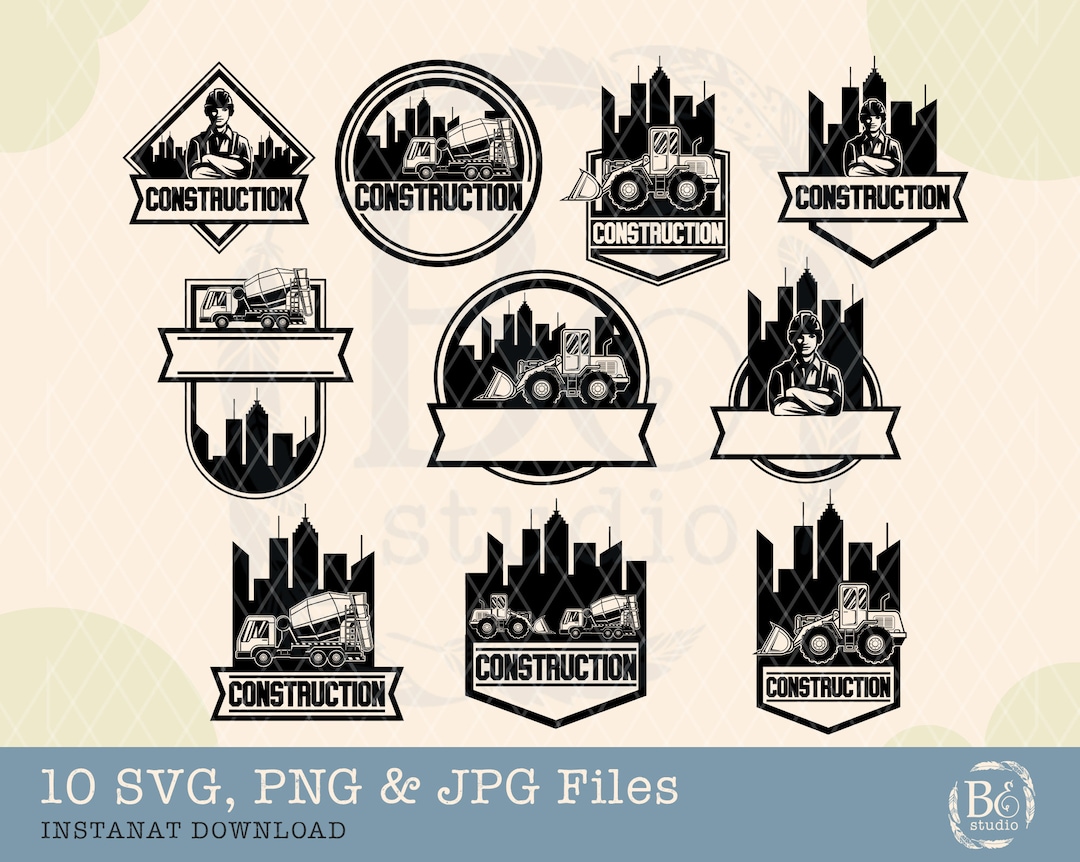 Construction Svg Bundle, Construction Trucks Svg, Heavy Equipment Svg ...