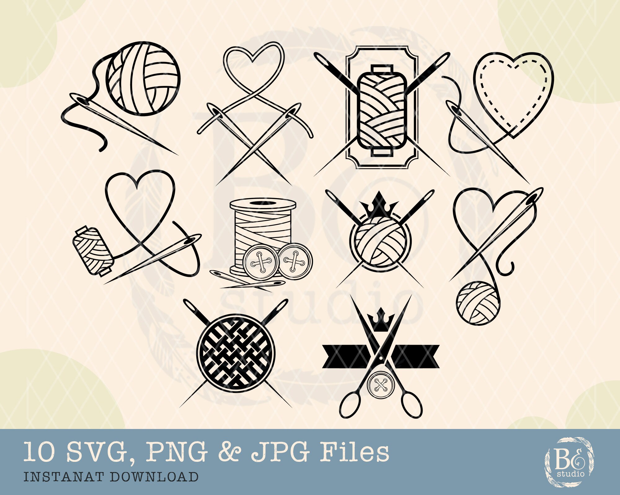 Crafting Svg Bundle, Handmade Svg, Crafter Svg, Hand Made Svg, Sewing ...