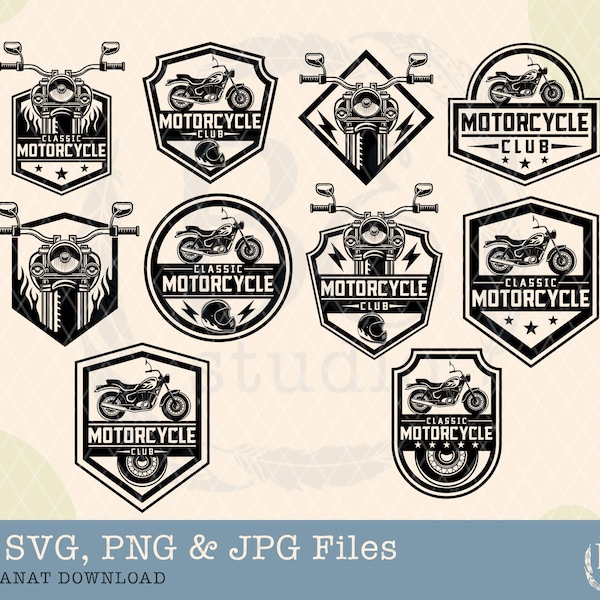 Motorcycle Svg - Etsy