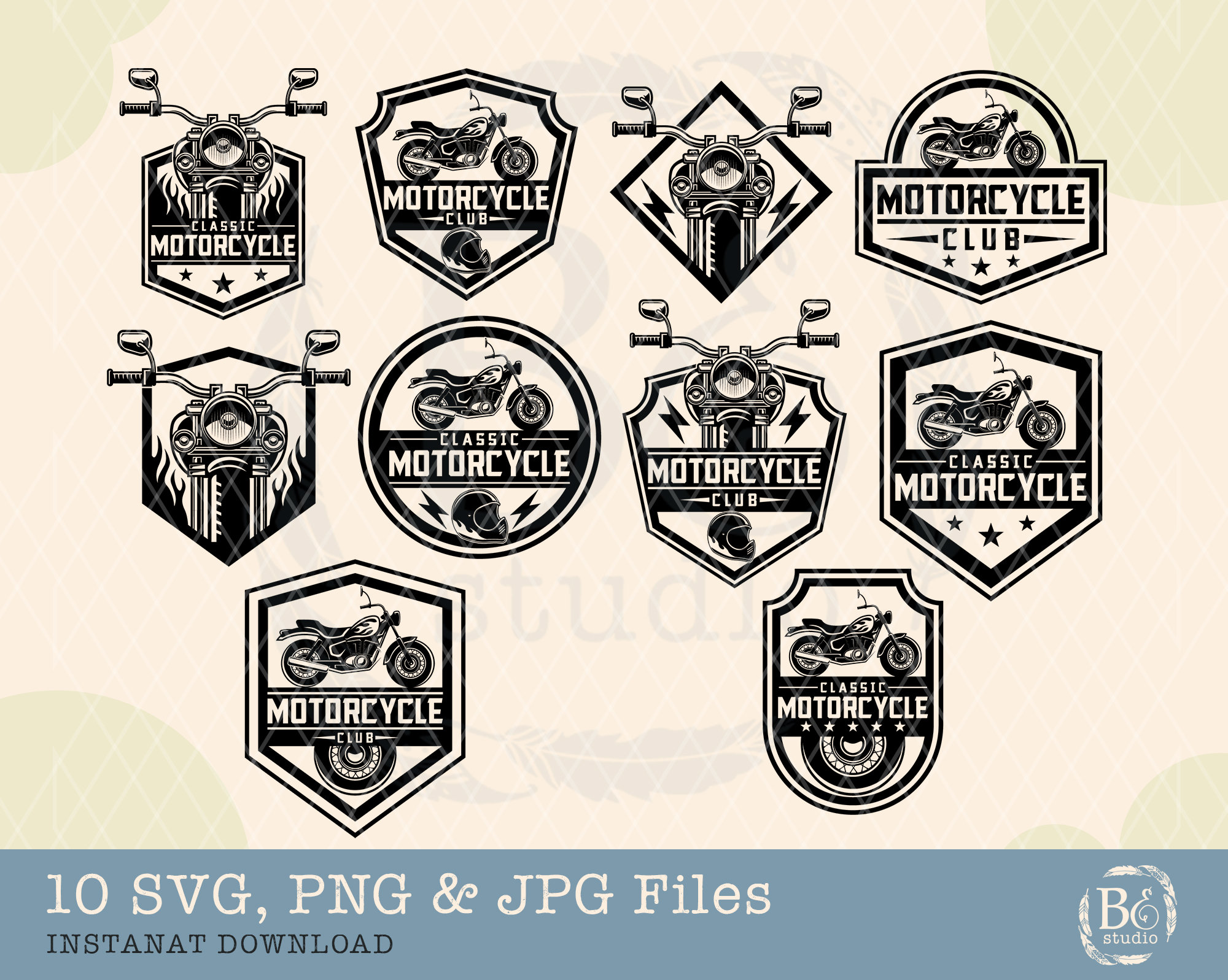 Motorcycle Svg Bundle, Motorcycle Svg, Motorcycle Cut File, Motorbike ...