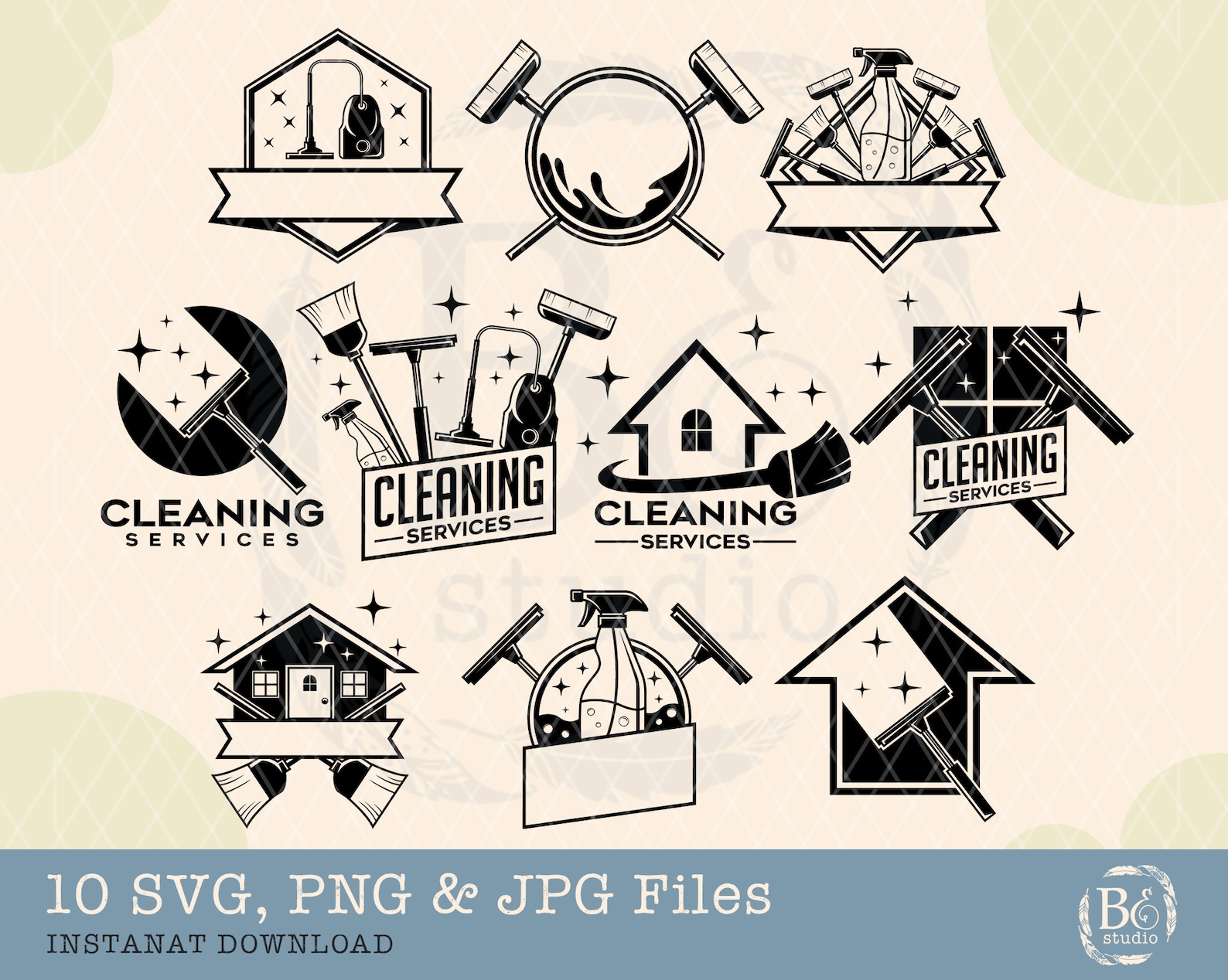Cleaning Svg Bundle, Cleaning Tools Svg, Cleaning Svg, Home Service Svg ...
