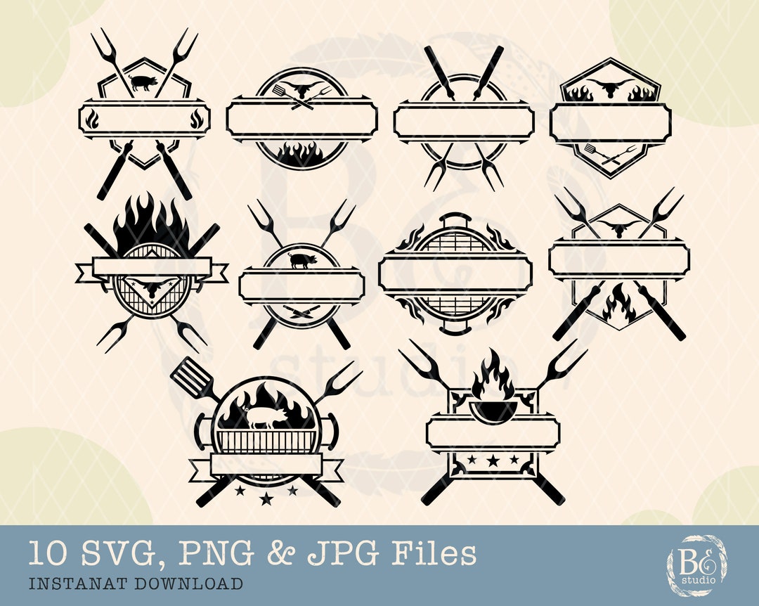 Bbq Svg Bundle, Bbq Grill Svg, Bbq Svg, Grilling Svg, Roasting Svg, Bbq ...