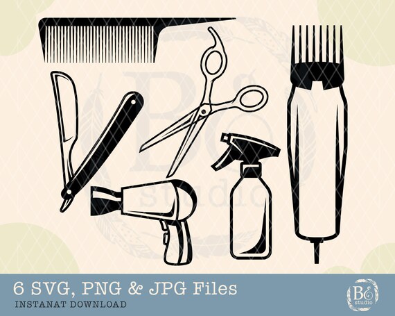 Barber Tool Svg Files Barbershop Svg Barber Svg Tools Svg - Etsy