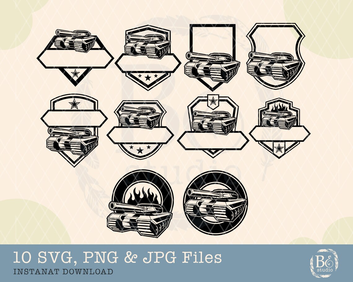 Tank Svg Bundle, Military Tank SVG , Army Tank Svg, United States Army ...