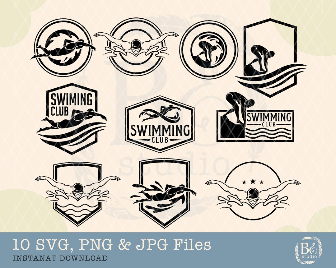 Swimming Svg Bundle, Swimmer Svg, Swim Svg, Diving Svg, Swimming Shirt ...