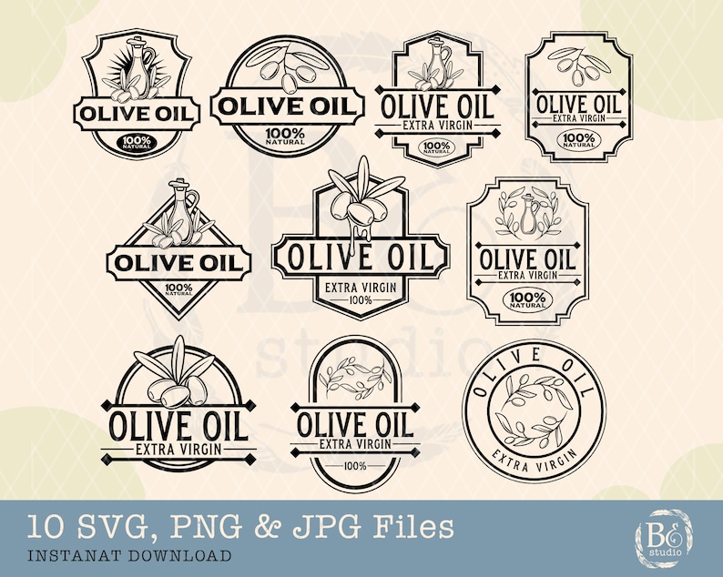 Olive Oil Svg Bundle, Olive Oil Bottle Svg, Olive Oil Shop Svg, Olive ...