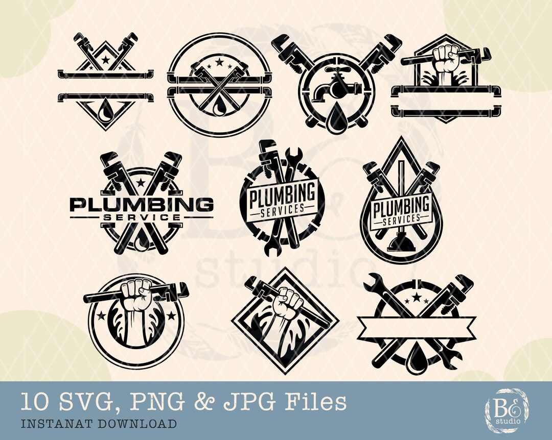 Plumber Svg Bundle, Plumber Tools Svg, Plumbing Svg, Plumber Clipart ...