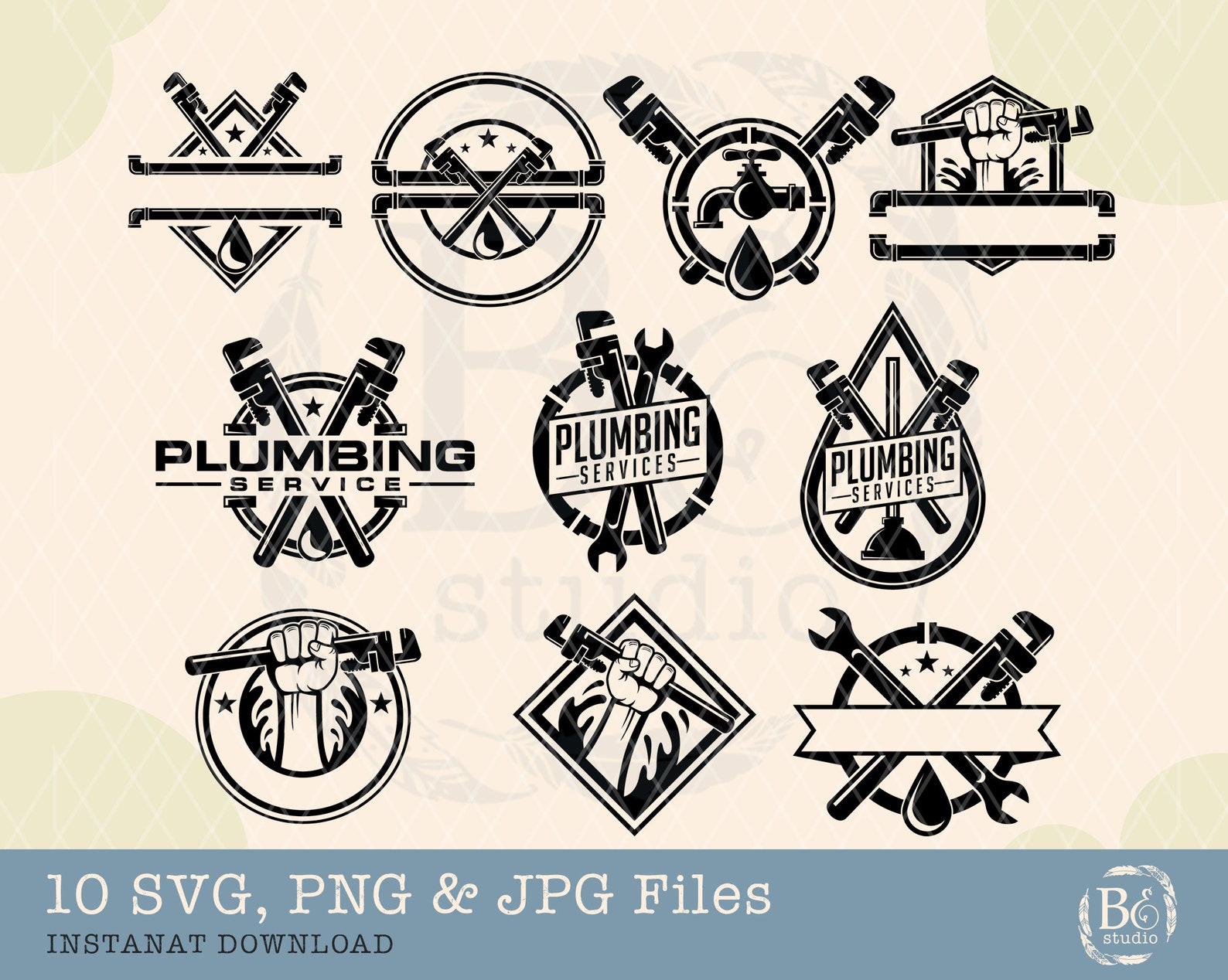 Plumber Svg Bundle, Plumber Tools Svg, Plumbing Svg, Plumber Clipart ...