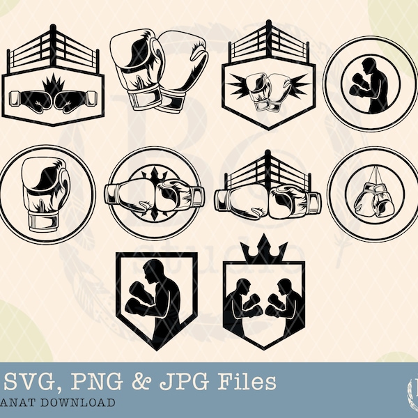 Boxing Svg - Etsy